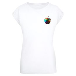 F4NT4STIC T-Shirt Colorfood Collection - Rainbow Apple in wei&szlig; | Gr.: XL