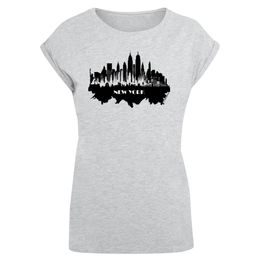 F4NT4STIC T-Shirt Cities Collection - New York skyline in grau meliert | Gr.: XL