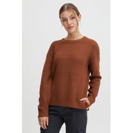 oxmo Strickpullover OXMilla in Braun | Gr.: M
