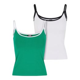 Urban Classics Tank-Tops in froggreen/white+white/black | Gr.: S
