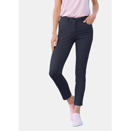 GOLDNER Kurzgr&ouml;&szlig;e: Schmale Stretchhose BELLA in dunkelblau | Gr.: 19