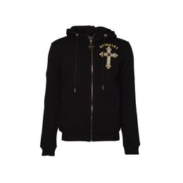 Roberto Geissini Cross-Wings Sweatjacke Schwarz | Gr.: XXL
