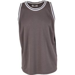 DEF Tank-Tops in steel gray/white | Gr.: S