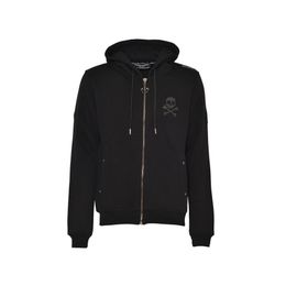 Roberto Geissini Bones Sweatjacke Schwarz | Gr.: XL