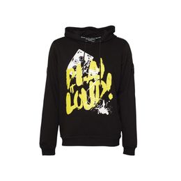 Roberto Geissini Play It Loud Hoodie Schwarz Gelb | Gr.: M