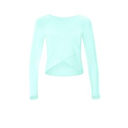 WINSHAPE Functional Light and Soft Cropped Long Sleeve Top AET131LS in delicate mint | Gr.: S