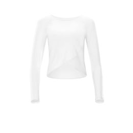 WINSHAPE Functional Light and Soft Cropped Long Sleeve Top AET131LS in ivory | Gr.: L