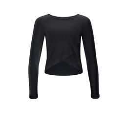 WINSHAPE Functional Light and Soft Cropped Long Sleeve Top AET131LS in schwarz | Gr.: S