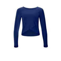 WINSHAPE Functional Light and Soft Cropped Long Sleeve Top AET131LS in dark blue | Gr.: M