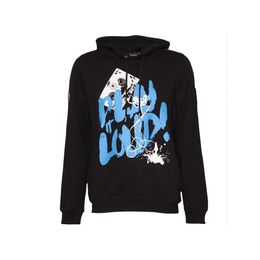 Roberto Geissini Play It Loud Hoodie Schwarz Blau | Gr.: M