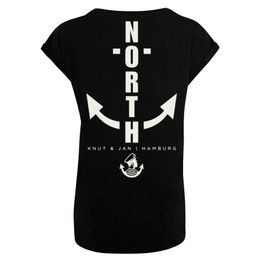 F4NT4STIC T-Shirt North Anchor Knut & Jan Hamburg in schwarz | Gr.: 3XL
