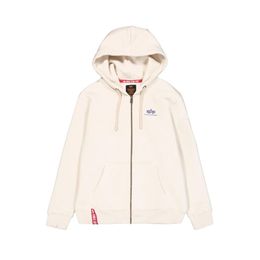 Alpha Industries Zip-Kapuzenpullover in white | Gr.: M