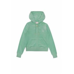 Juicy Couture Zip-Kapuzenpullover in greyed jade | Gr.: S