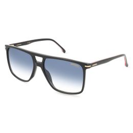 Carrera 366/S | Herren-Sonnenbrille | Fassung: Vollrand, Pilot, Acetat, Schwarz Rot | Glasfarbe: Blau