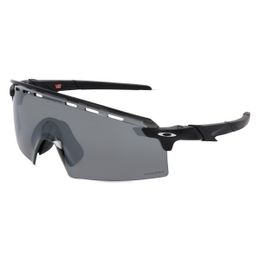 Oakley OO9235 ENCODER STRIKE VENTED | Herren-Sonnenbrille | Fassung: Randlos, Quadratisch, Kunststoff, Schwarz Matt | Glasfarbe: Grau