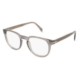David Beckham DB 1072 Brille Herren | Fassung: Vollrand, Quadratisch, Grau Transparent