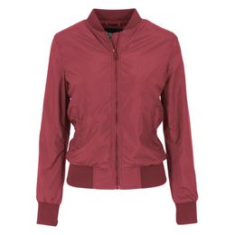 Urban Classics Damen Ladies Light Bomber Jacket in burgundy | Gr.: S