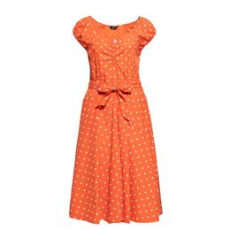 Queen Kerosin Swing Kleid in orange | Gr.: XXL