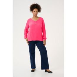 Kaffe curve Langarm-Bluse KCami Regular fit in Raspberry | Gr.: 50
