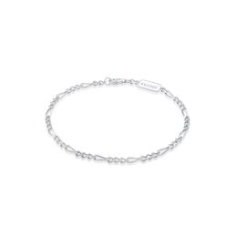 Kuzzoi Armband 925 Sterling Silber Figaro in Silber | Gr.: 23 cm