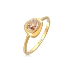 Elli Ring 925 Sterling Silber in Gold | Gr.: 54
