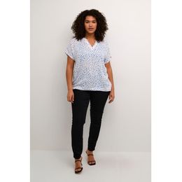 Kaffe curve Kurzarm-Bluse KCanny Regular fit in Bluecolors Graphic Dot | Gr.: 46