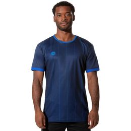Stark Soul&reg; Stark Soul Kurzarm Sportshirt Pinstripes in marineblau-blau | Gr.: S
