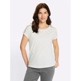 Sieh an! Rundhals-Shirt in ecru | Gr.: 56