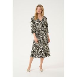 Kaffe Jerseykleid KAtrine Regular fit in Black/Turtledove Print | Gr.: 38