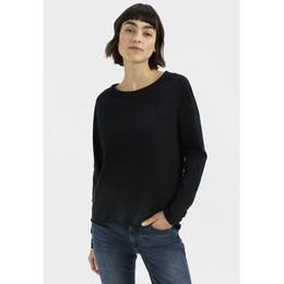 Camel Active Langarmshirt aus reiner Baumwolle in Navy | Gr.: L