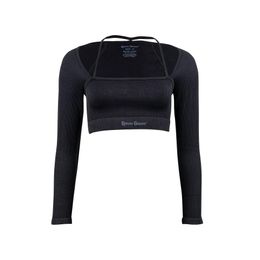 Roberto Geissini Langarm Sport Top Schwarz | Gr.: L