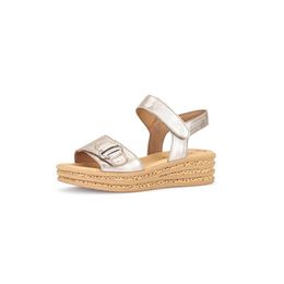 Gabor Plateau Sandalen in gold | Gr.: 42,5