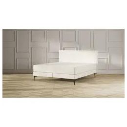 EMMA Elite Boxspringbett Komfort V2 &ndash; Beige - 180x200cm - Kopfteil Kissen - Metallf&uuml;&szlig;e