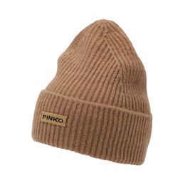 Pinko Beanie 'KAZAKISTAN' female Beige size One Size