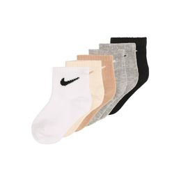 Nike Sportswear Socken 'SWOOSH' M&auml;dchen Gr&ouml;&szlig;e 16/18.5 beige / grau / schwarz / wei&szlig;