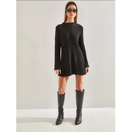Bianco Lucci Knitted dress female Black size S/L