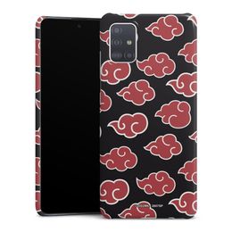 DeinDesign Galaxy A51 Handy Premium Case Smartphone Handyh&uuml;lle Schutzh&uuml;lle gl&auml;nzend Naruto Shippuden Pattern Akatsuki Premium Case