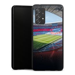 DeinDesign Galaxy A52s 5G Handy Silikon H&uuml;lle Case schwarz Handyh&uuml;lle Fcb Fc Bayern M&uuml;nchen Stadium