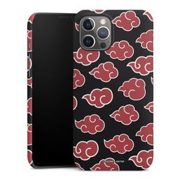 DeinDesign iPhone 12 Pro Max Handy Premium Case Smartphone Handyh&uuml;lle Schutzh&uuml;lle matt Akatsuki Pattern Naruto Shippuden Premium Case