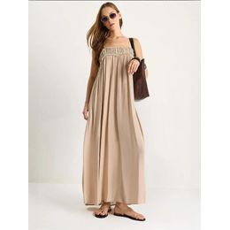 Bianco Lucci Kleid Damen Gr&ouml;&szlig;e 36 beige Winterkleid