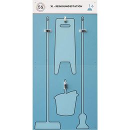 PAPERFLOW Schattenwand XL-Reinigungsstation, BxH 750 x 1500 mm, deutsch, ab 5 Stk