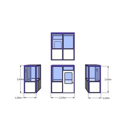 Mehrzweckhaus, Füllungen in Rundeckenoptik, für Innenbereich, LxB 2220 x 1160 mm kaiserkraft