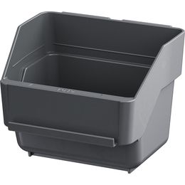 Sichtlagerkasten, LxBxH 100 x 120 x 95 mm, VE 10 Stk, grau kaiserkraft