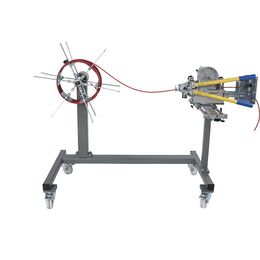MESSROLL Ring- und Spulenumwickler, Komplettger&auml;t mit Einlauf-Rollenk&auml;fig, f&uuml;r Kabel-&Oslash; 1 - 40 mm kaiserkraft