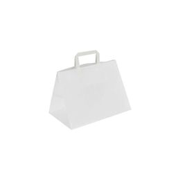 ratioform Papiertragetasche, wei&szlig;, LxBxH 317 x 218 x 245 mm, 70 g/m&sup2;, VE 250 Stk, ab 10 VE