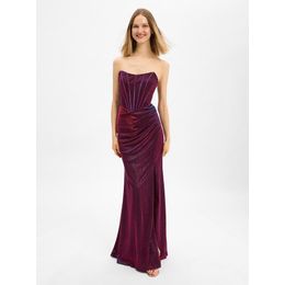 UNIQUE Abendkleid Damen Größe 34 bordeaux Winterkleid