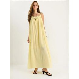 Bianco Lucci Dress female Yellow size L