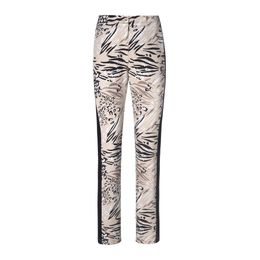 Madeleine Mode MADELEINE Hose Damen Gr&ouml;&szlig;e 46 beige / hellbeige / schwarz