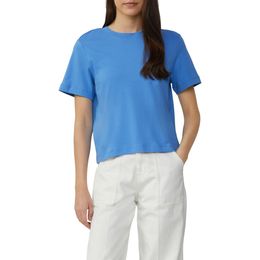T-Shirt s.Oliver, Damen, Gr. 38, blau (french blau), Jersey, Obermaterial: 100% Baumwolle, unifarben, gerade h&uuml;ftbedeckend, Rundhals, Shirts T-Shirt, mit halbem Arm