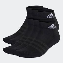 Funktionssocken adidas Performance "CUSHIONED SPORTSWEAR ANKLE SOCKEN, 6 PAAR", Herren, Gr. XL (46/48), schwarz-weiß (schwarz, weiß), Obermaterial: 62% Baumwolle, 34% Polyester, 3% Elasthan, 1% Polyamid, Socken